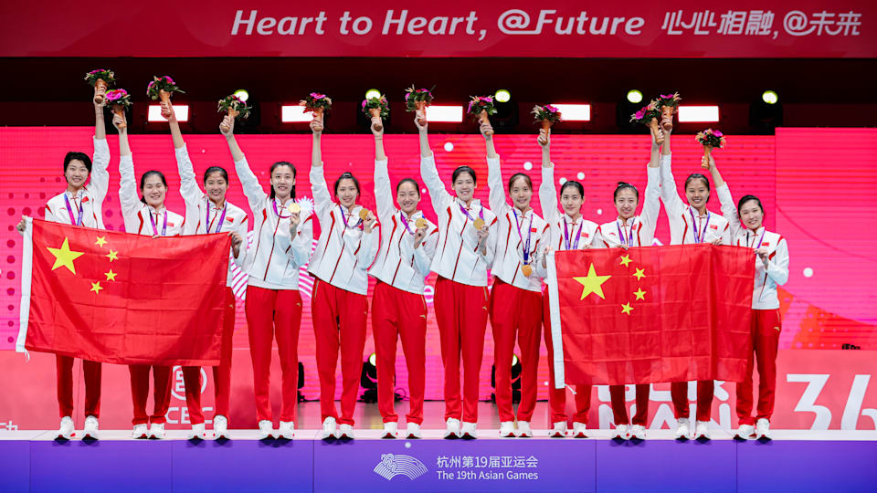 杭州第19届亚运会中国代表团奖牌汇总