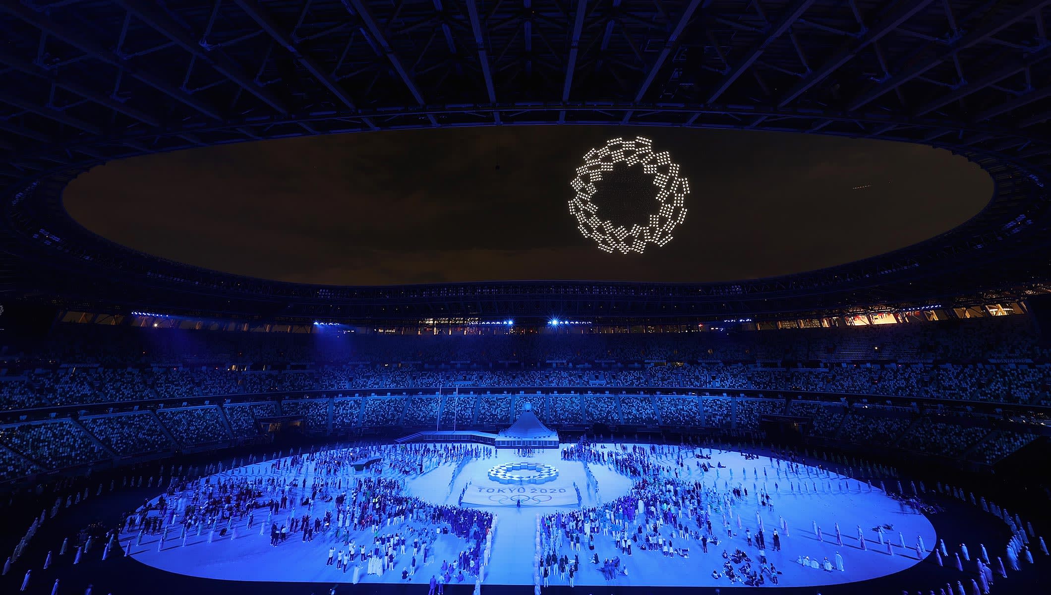 Spectacular Intel Drone Light Show helps bring Tokyo 2020 to life ...