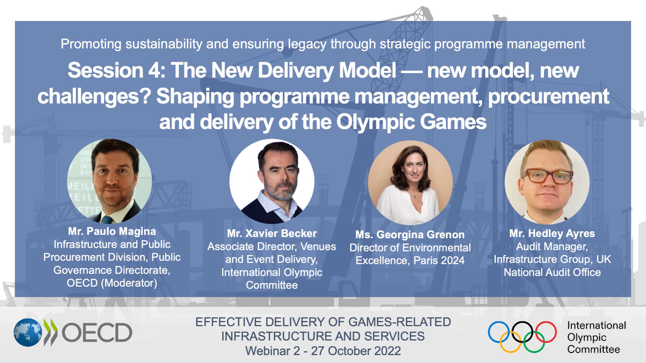 IOC-OECD international workshops on Games related procurement held ...