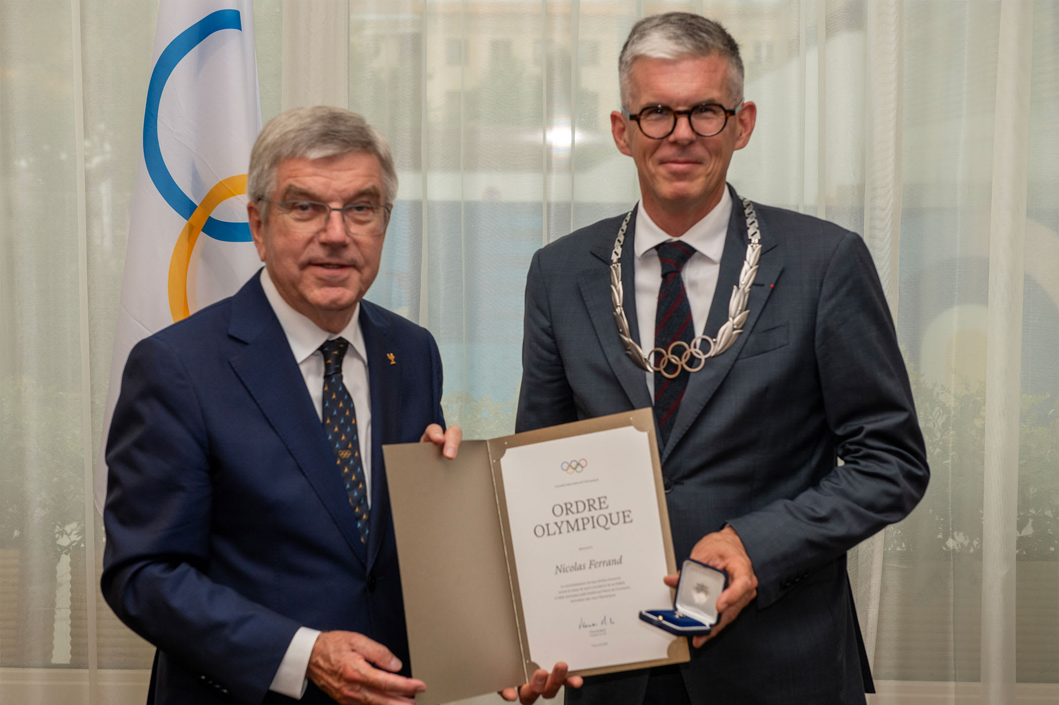 IOC honours Laurent Nuñez and Nicolas Ferrand with the Olympic Order ...