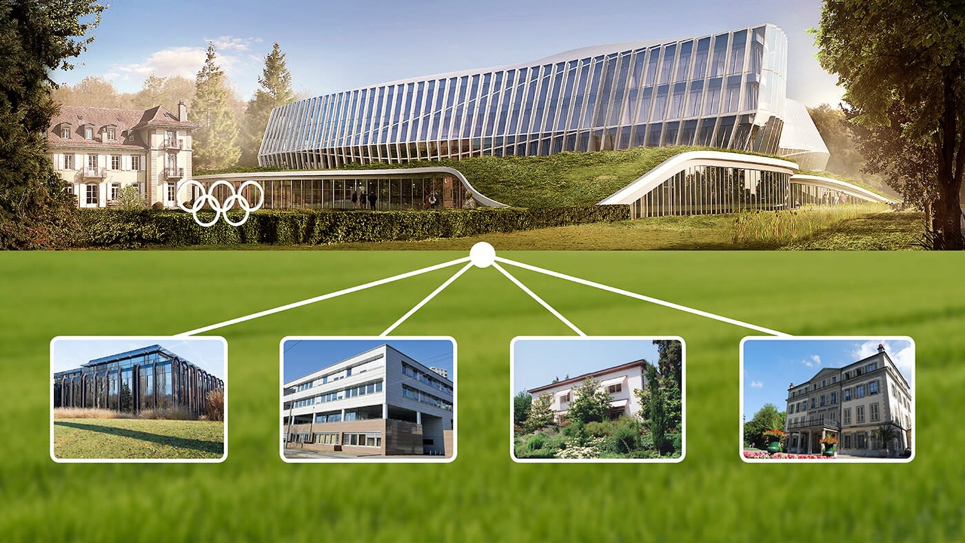 All the IOC staff under one roof