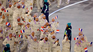 French team at Opening Ceremony of Olympic Winter Games Milano Cortina 2026