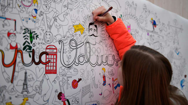 Olympic Values - Excellence, Respect and Friendship