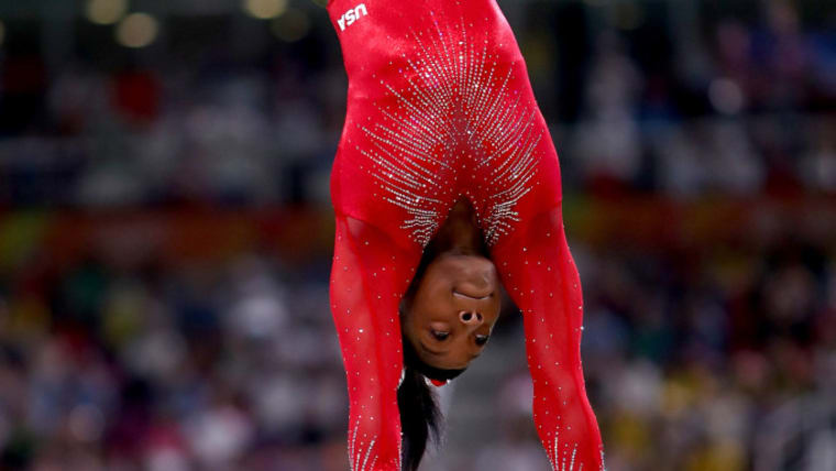 RIO DE JANEIRO, BRAZIL - AUGUST 14: Simone Biles of the United States ...