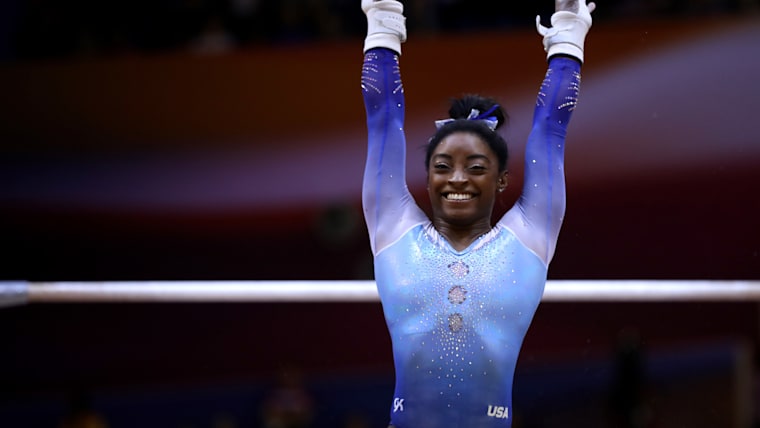 Simone Biles wins first uneven bars World medal in 2018