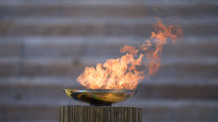 The Olympic Flame Lighting in pictures