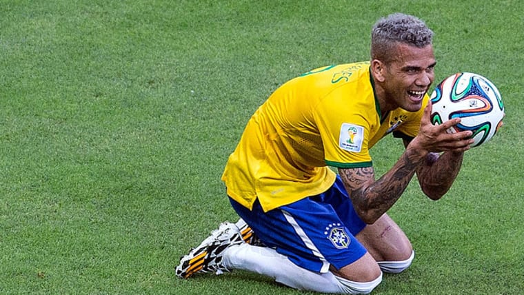 Dani Alves: Hair, flair, style, the boy from Bahia has got it all.