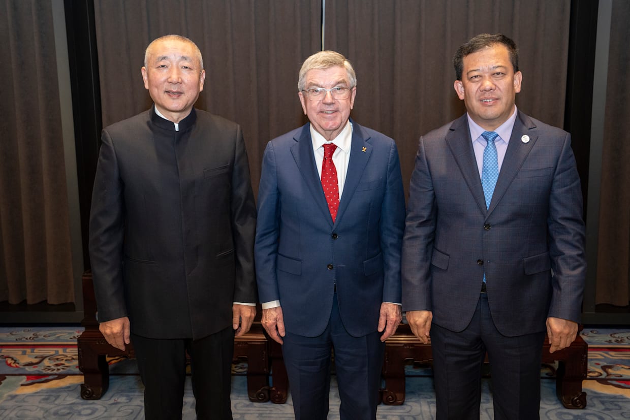 IOC President Bach thanks China for its support during his Presidency