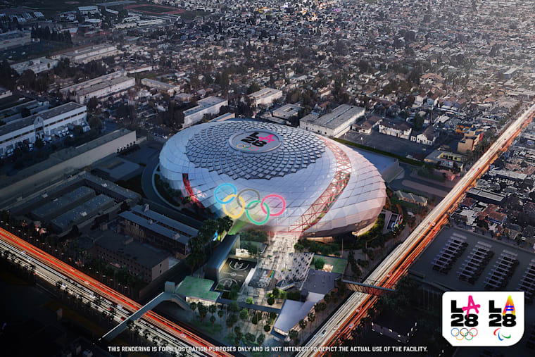 Step inside the future as LA28 basketball venue hosts first game