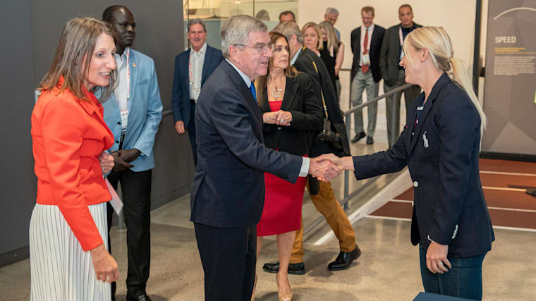 IOC President praises work of USOPC during visit to Colorado Springs