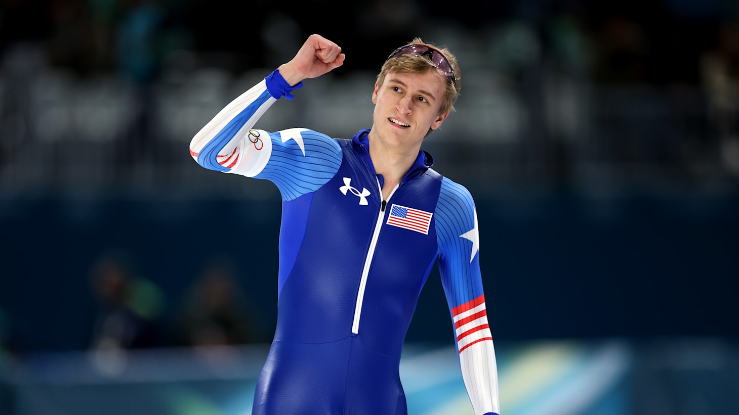 Winter Olympics 2026: Jordan Stolz sets new Olympic record as he blazes ...