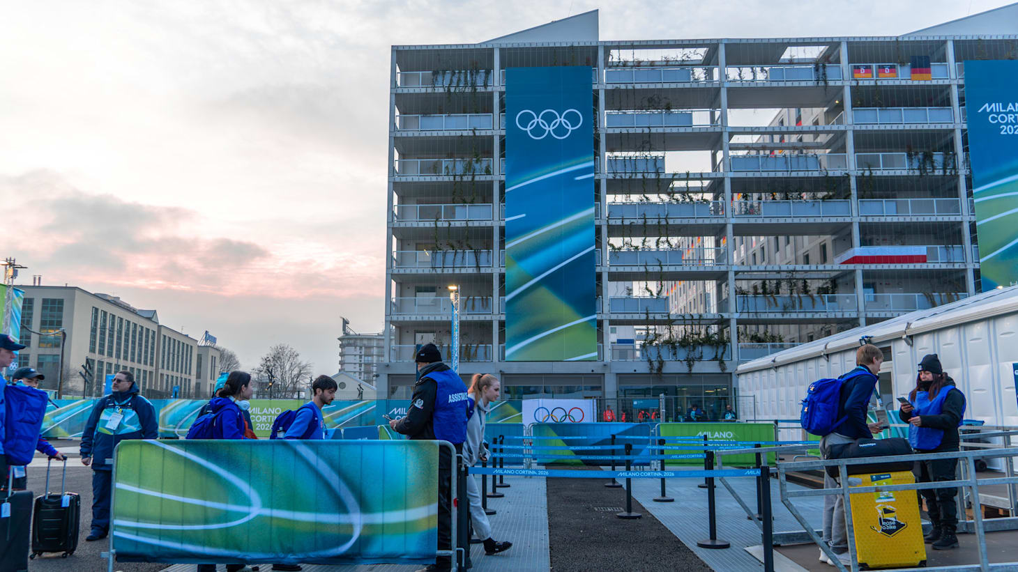 Athletes arrive as Milano Olympic Village officially opens for the ...
