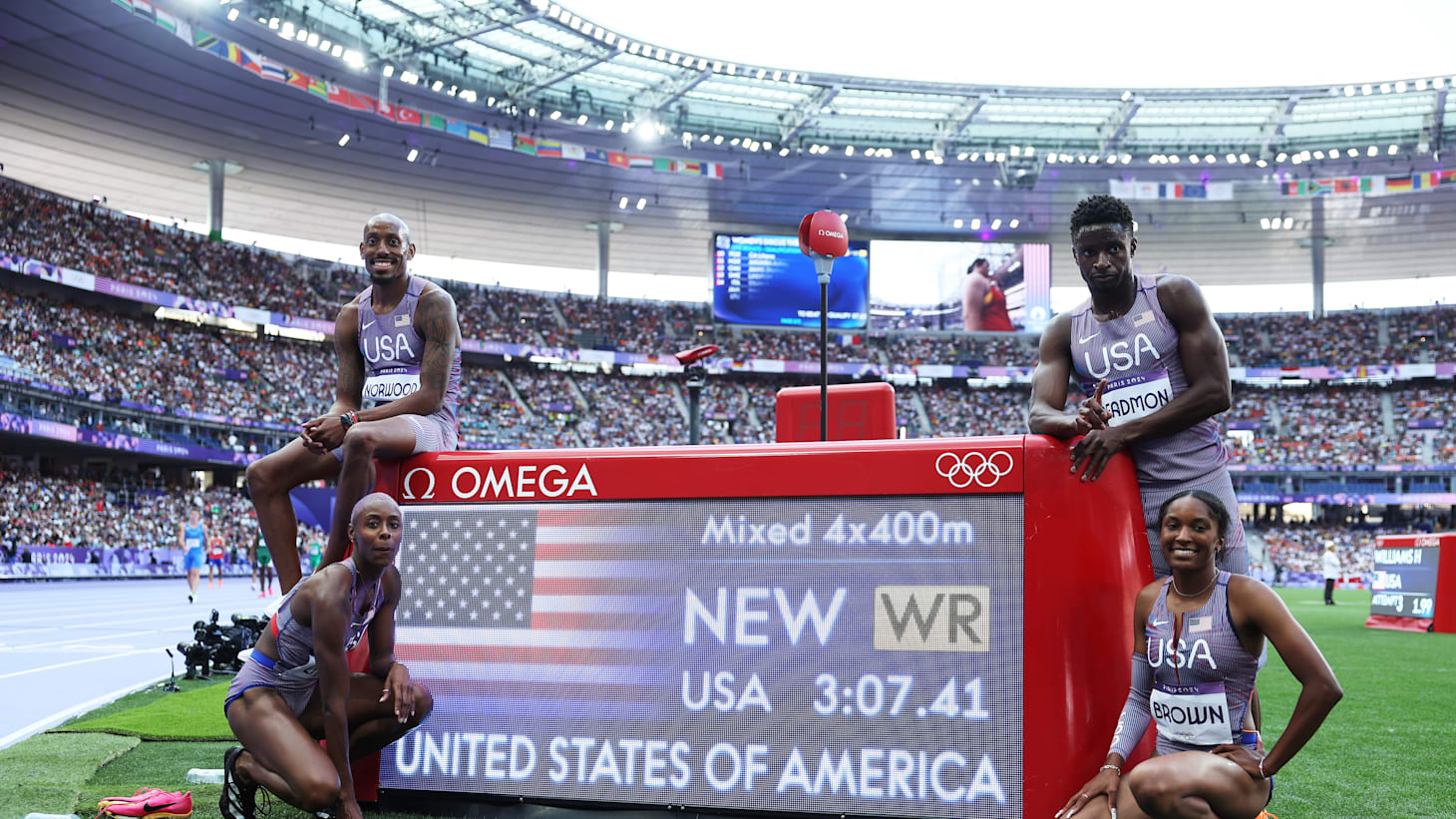 Paris 2024 athletics: Team USA smashes mixed 4x400m relay world record