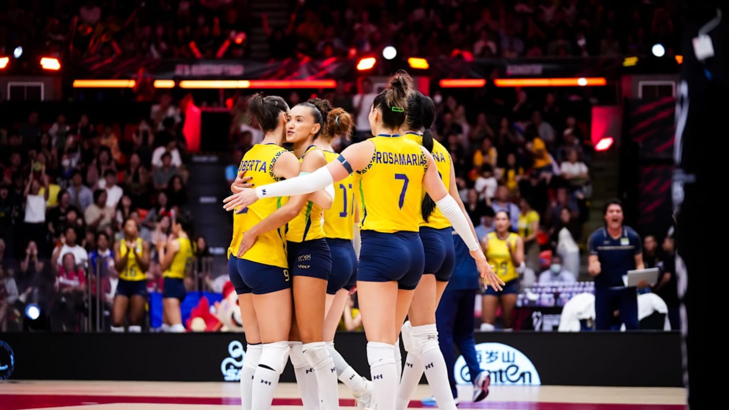 VNL Feminina 2026: qual a média de idade de cada uma das seleções