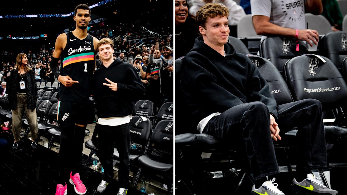 Victor Wembanyama domine les Lakers sous les yeux de Léon Marchand