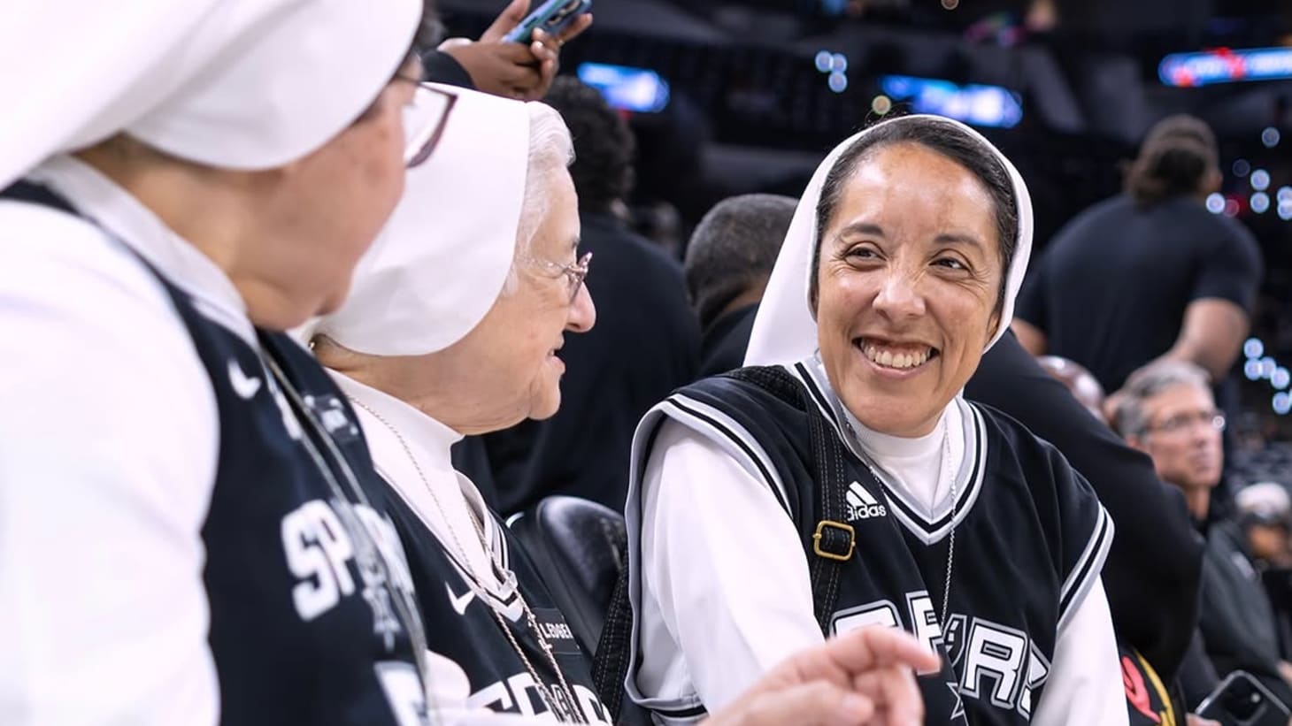 San Antonio nuns bless San Antonio Spurs before NBA playoff game
