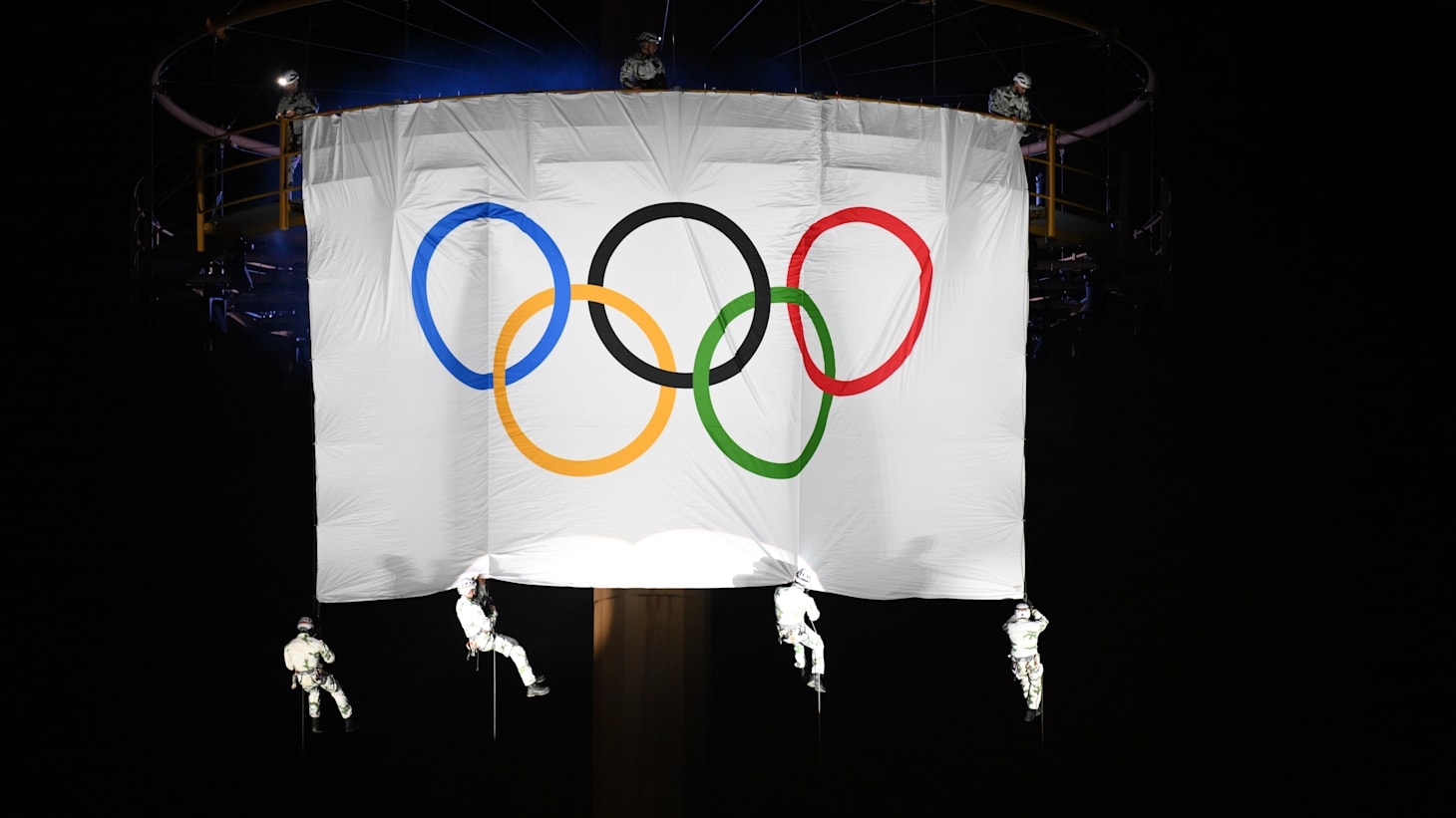 French Alps 2030: The Olympic flag arrives in Albertville, France on a ...