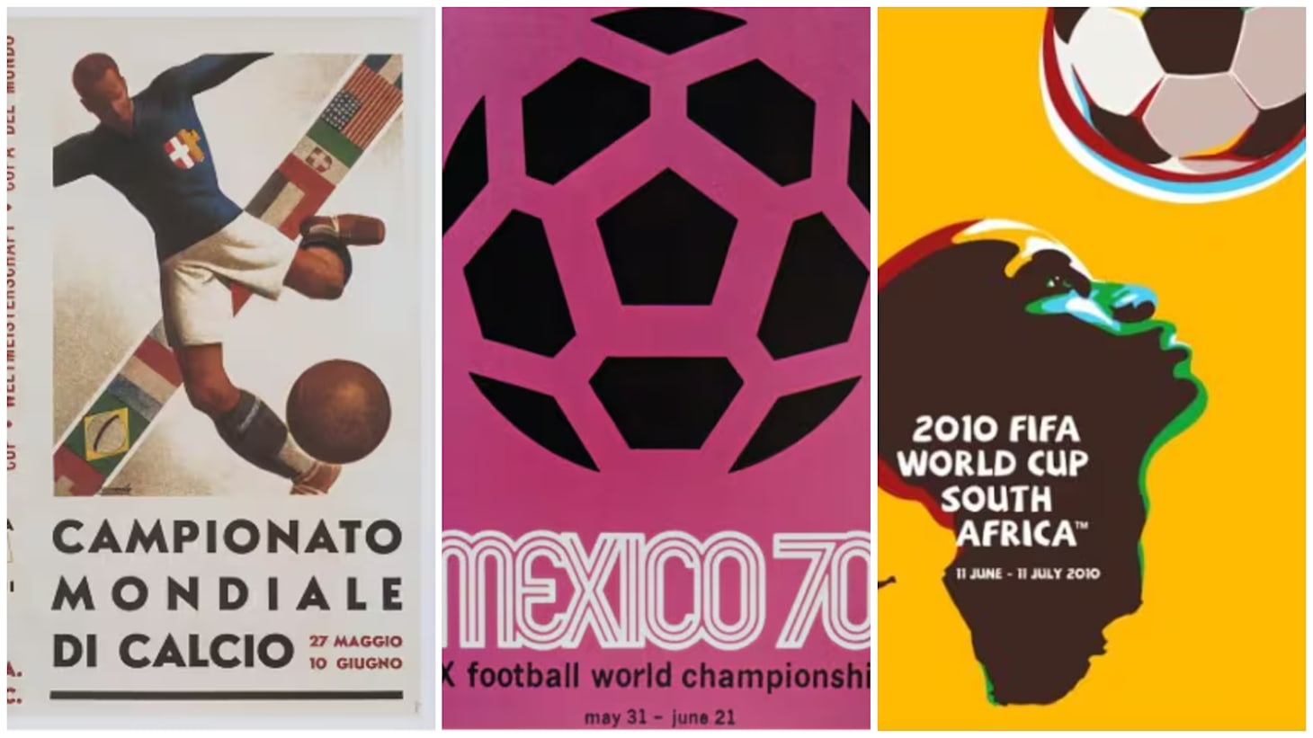 Pósters y logos de los Mundiales de futbol: Así han sido todos los ...