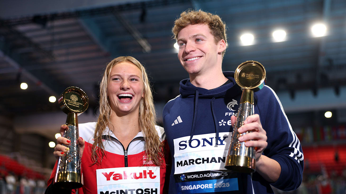 Summer McIntosh and Léon Marchand complete individual medley double at ...