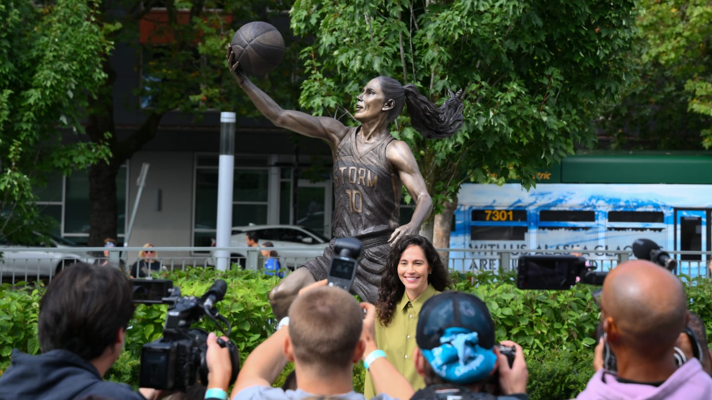 Basketball - Sue Bird becomes first-ever WNBA player to have her statue ...
