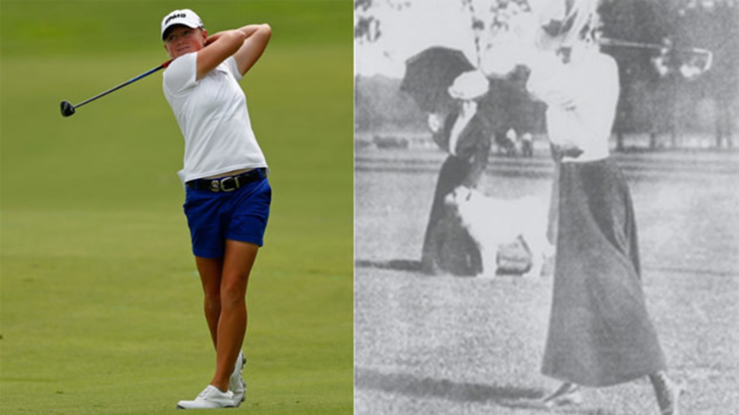 They dressed differently when golf was last at the Olympic Games ...