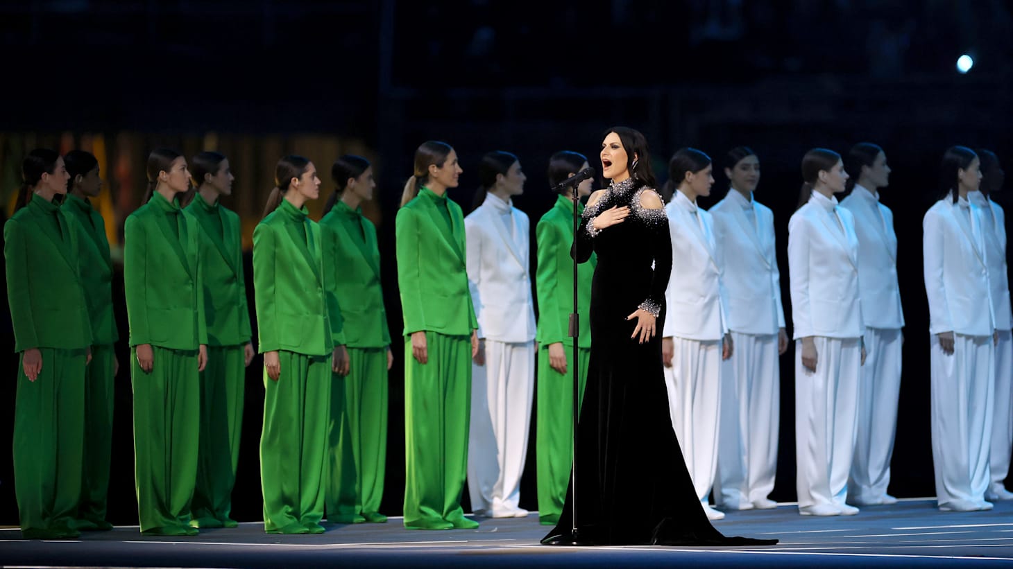 Laura Pausini sings national anthem at Opening Ceremony of Winter ...