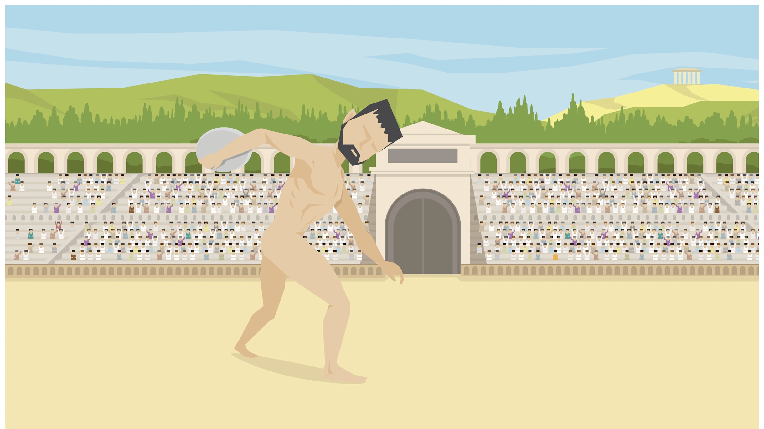 ancient olympics discus throwing