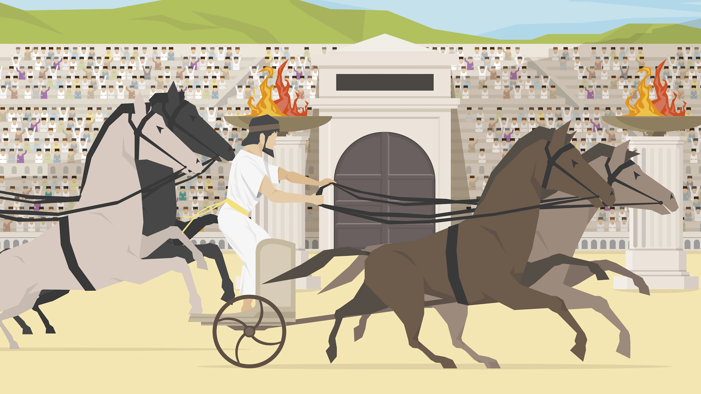 Chariot racing - Ancient Olympic Games