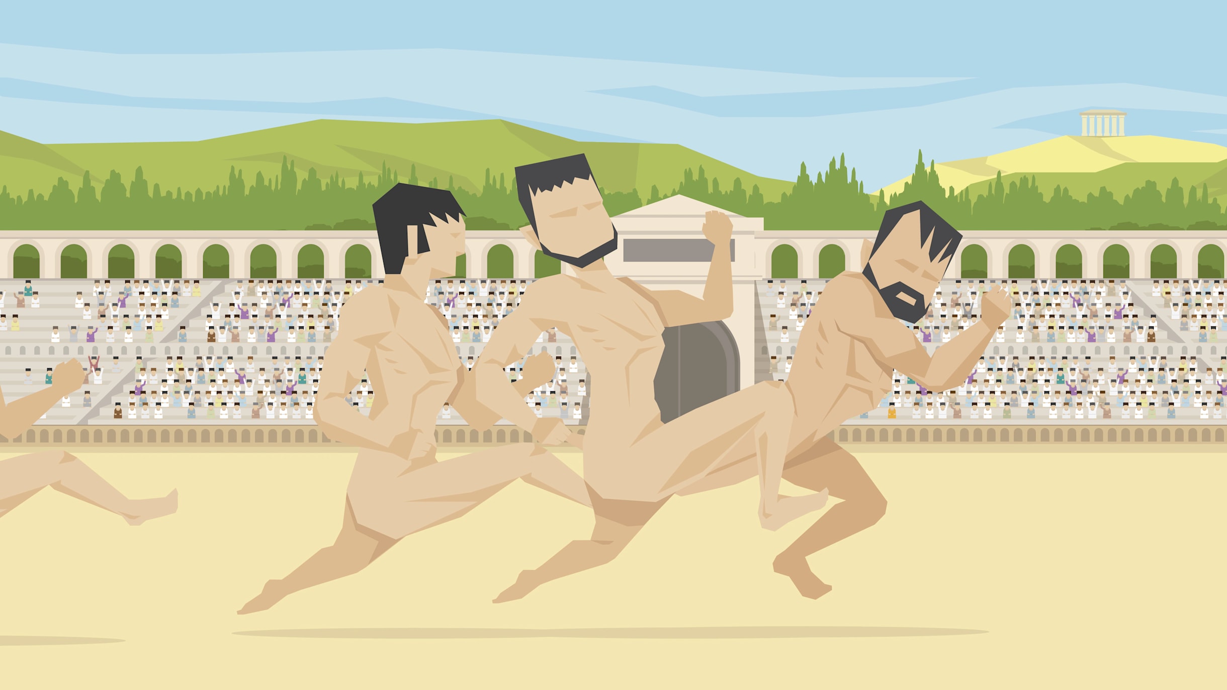 ancient olympics running