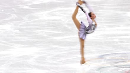 Ice skater spinning store