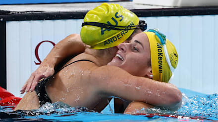 olympic backstroke race