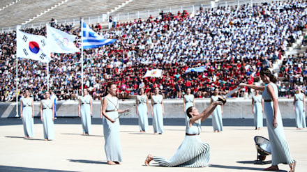 olympic torch lighting