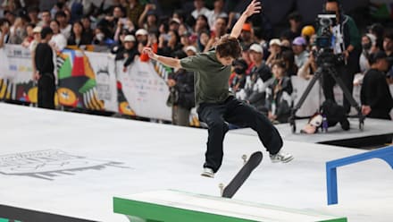 堀米雄斗が予選敗退、首位通過は根附海龍!/スケートボード男子 堀米雄斗が予選敗退、首位通過は根附海龍!/スケートボード男子