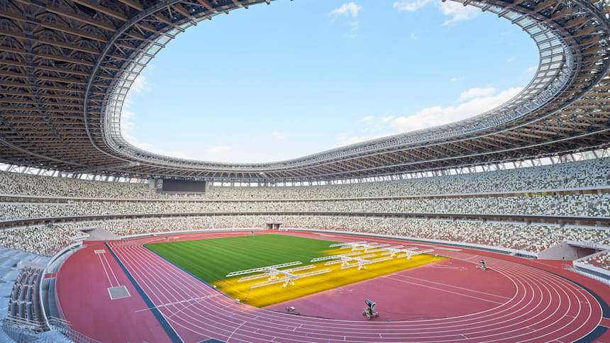 Check out Tokyo's completed National Stadium for the Olympic Games