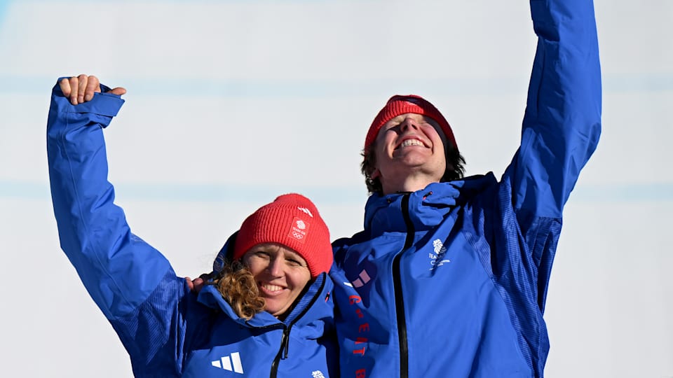Huw Nightingale and Charlotte Bankes win historic snowboard cross gold ...