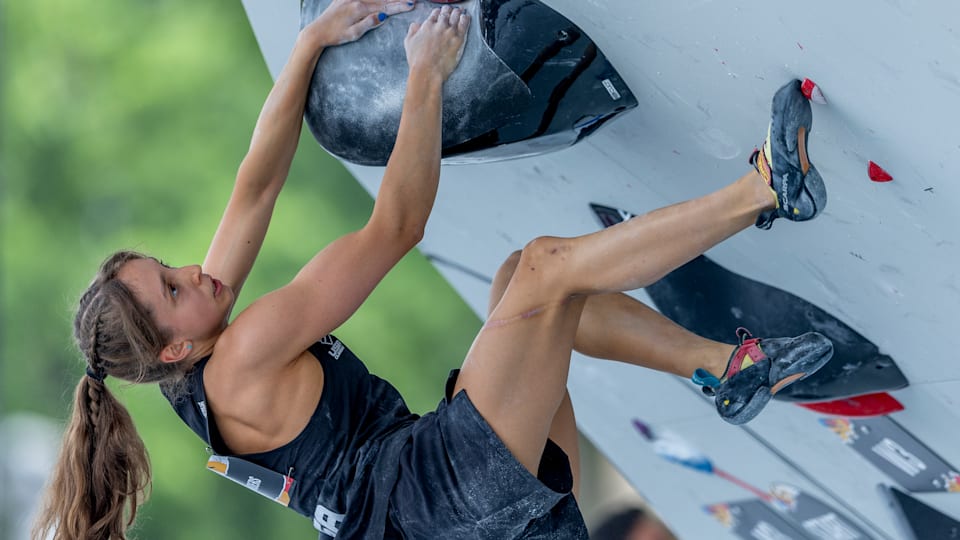Female sport climbers chasing perfection as final Olympic qualifying ...