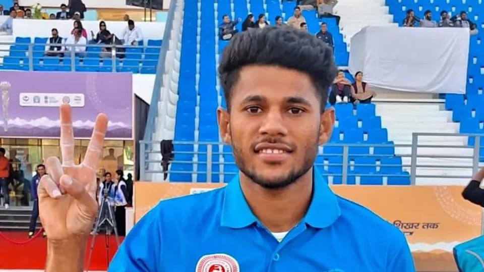 National Games 2025: Dev Kumar Meena wins gold medal in pole vault ...
