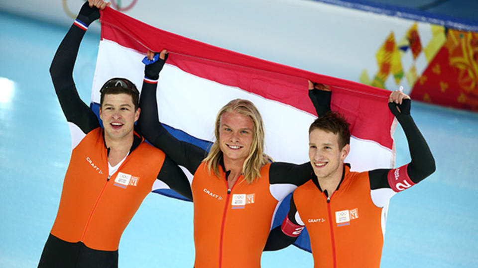 Flying Dutchmen break Olympic record to claim gold in team pursuit ...