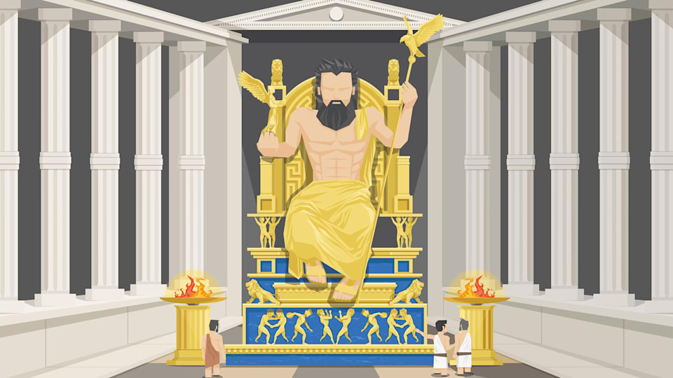 Olympics Mythology - Zeus, Athena and Apollo