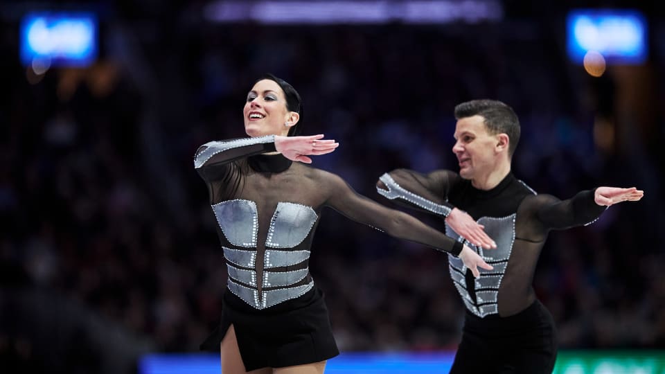 Figure skating - Italian ice dancers Charlene Guignard and Marco Fabbri ...