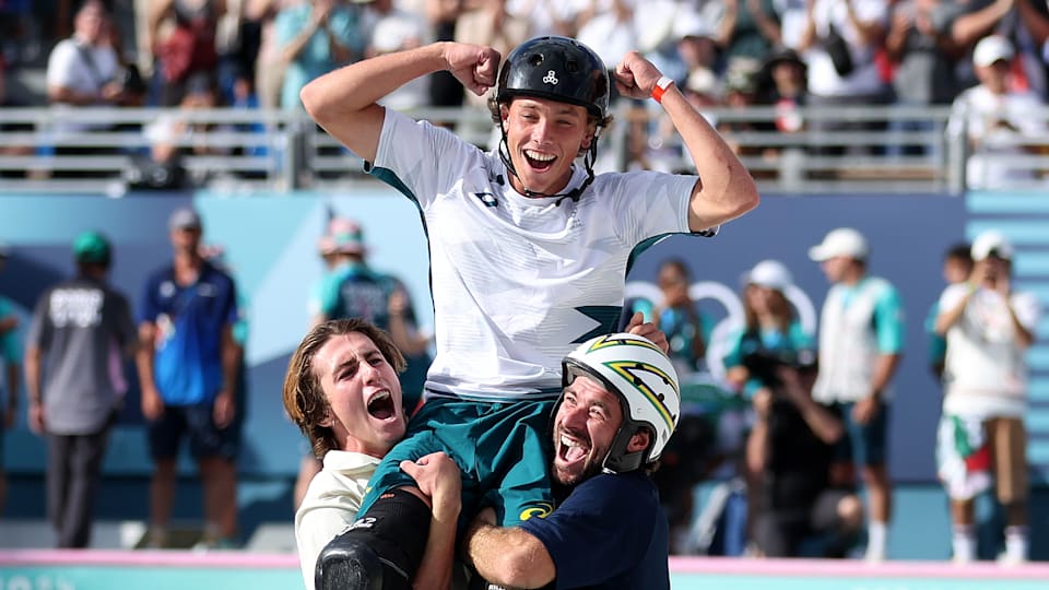 Showmanship meets sportsmanship as Keegan Palmer strikes skateboarding ...