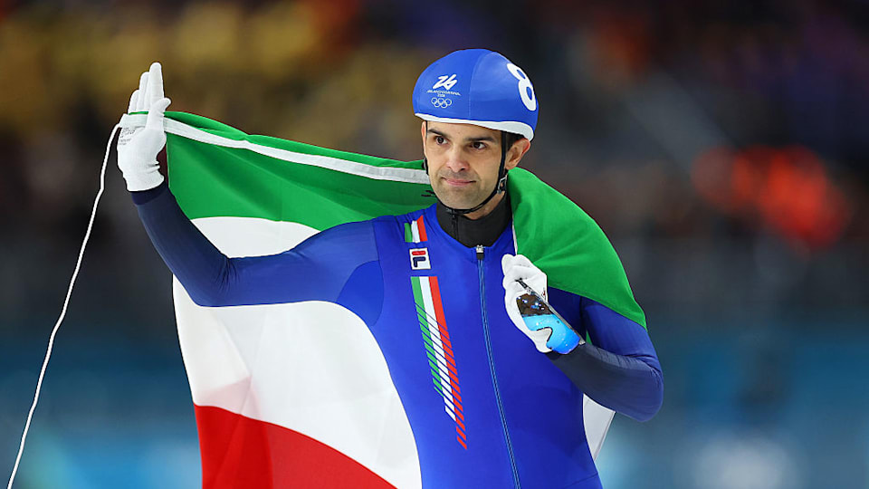 Andrea Giovannini è bronzo nella mass start di pattinaggio di velocità ...