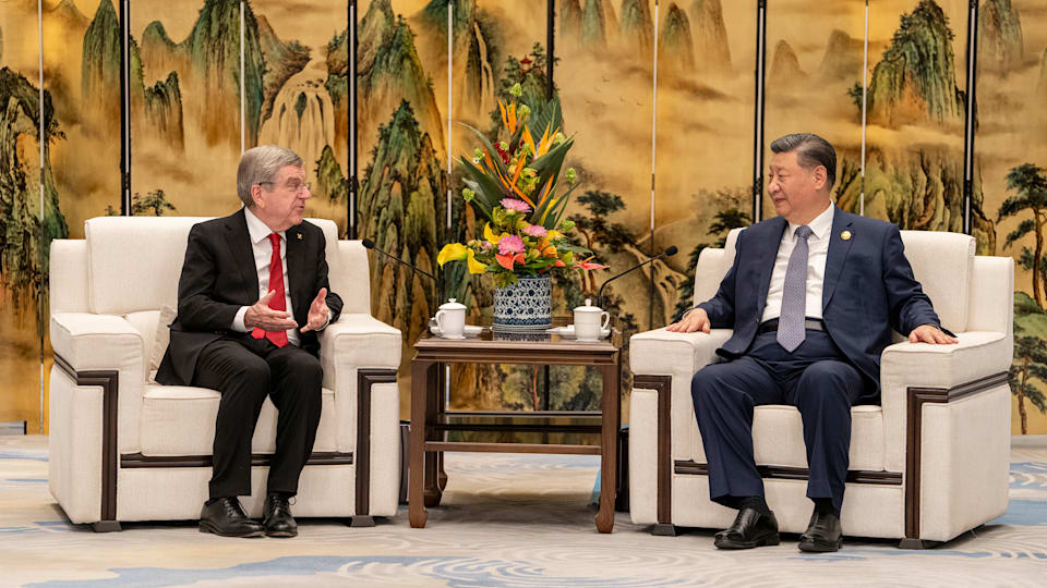 IOC President Thomas Bach in China for Asian Winter Games - meets Chinese President Xi Jinping ...