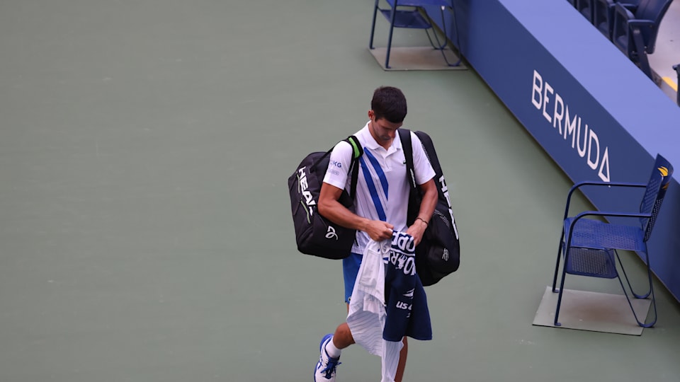 Why was Novak Djokovic disqualified from the US Open