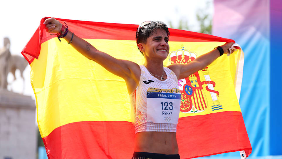 Atletismo en París 2024: La española María Pérez, plata olímpica en los 20 km marcha