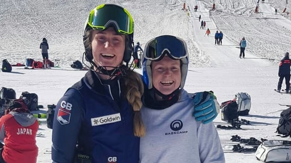 Sister act: Charlie Guest and sister Katie on their snow life journeys