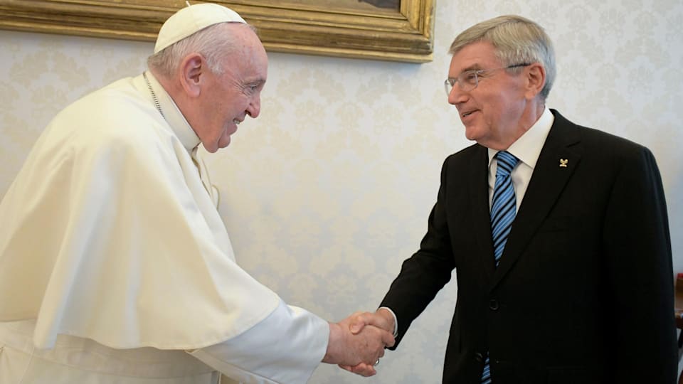 His Holiness Pope Francis received IOC President Thomas Bach for a ...