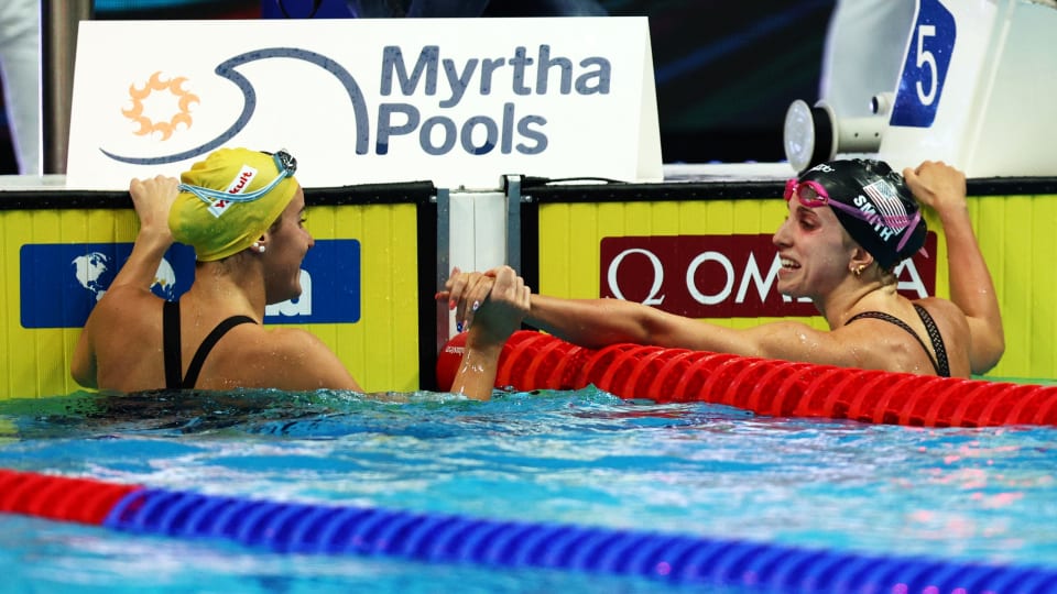 2025 World Swimming Championships: Backstroke world record holders Kaylee McKeown and Regan ...