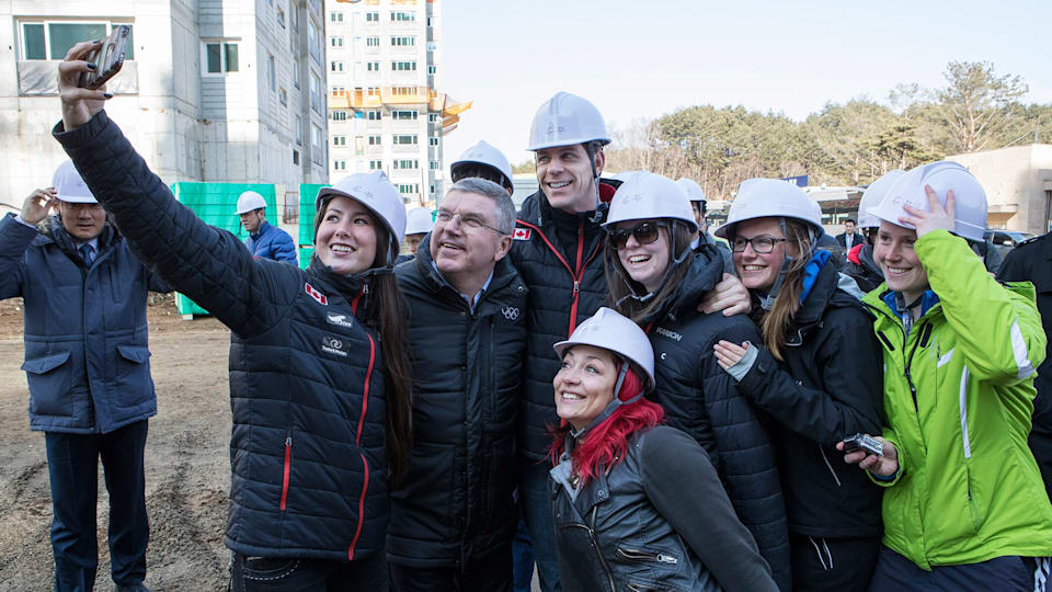 IOC President joins athletes to get a glimpse of his room in the ...