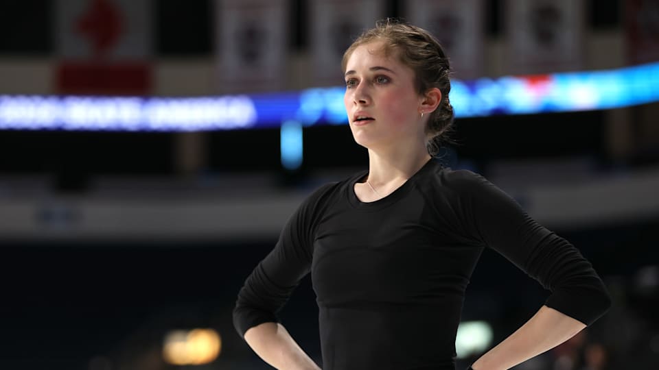 Relieved Isabeau Levito returns to her happy place on the ice after ...